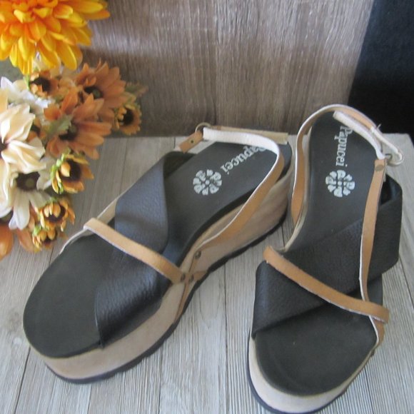 Papucei | Shoes | Papucei Blacktan Leather With Brown Suede Platform ...